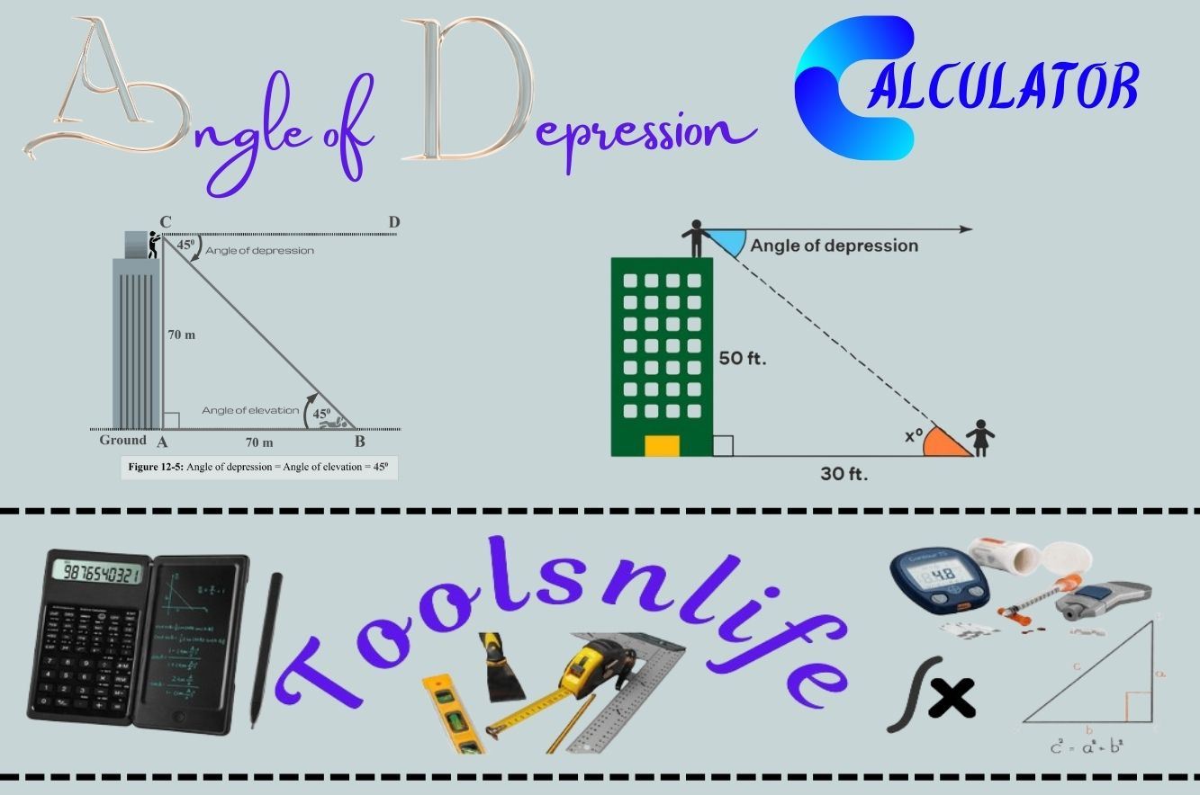 Angle of Depression Calculator